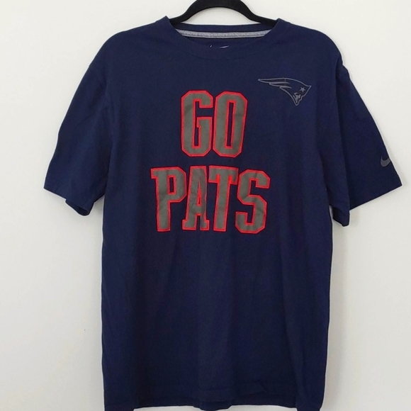 Nike | Shirts | Nike Go Pats Patriots Tee Shirt Mens Sz L 384 | Poshmark